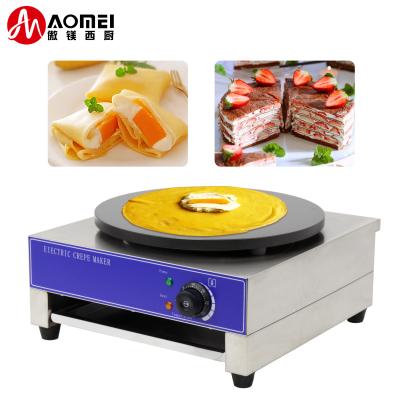 China Máquina de processamento de alimentos Máquina de fabricação de crêpes eléctricos industriais Máquina de fabricação de crêpes rotativa à venda