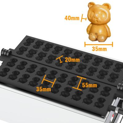 Cina Produttore di waffle a forma di animale con piastra rivestita antiaderente e potenza regolabile 3000W in vendita