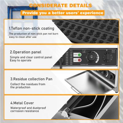Cina Produttore di waffle a forma di animale con piastra rivestita antiaderente e potenza regolabile 3000W in vendita