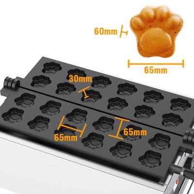 Cina Macchina da forno per muffin a zampa d'orso da 3000W con forma a zampa di gatto Voltaggio 220v Cartoon Waffle in vendita