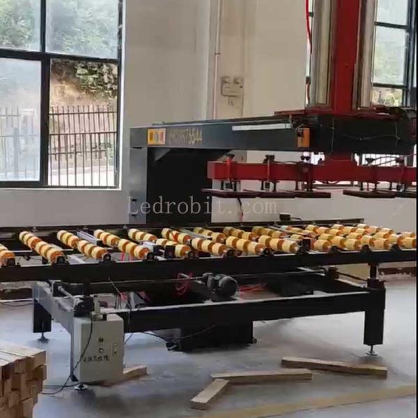 Línea de montaje automática de producción de tableros de madera Línea de producción automática de acero personalizada