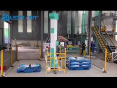 Máquina automática para apilar bolsas y paletas