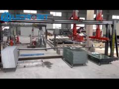 Machine automatique de déchargement des dalles pour la pile horizontale et la pile verticale