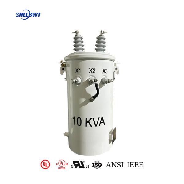 Quality 10 - 333kVA Pole Mounted Transformer ANSI IEEE IEC Cylindrical Distribution for sale