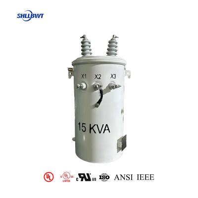 China 15kVA Pole Mounted Transformer 4160V Compact Pole Mounted Current Transformer for sale