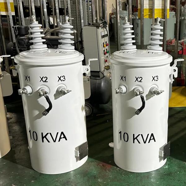 Quality 10 - 333kVA Pole Mounted Transformer ANSI IEEE IEC Cylindrical Distribution for sale