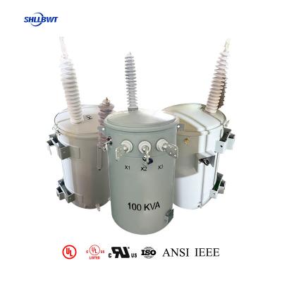 China 4160GrdY  100 Kva Pad Mount Transformer 4.16kV To 120V Single Phase Transformer for sale