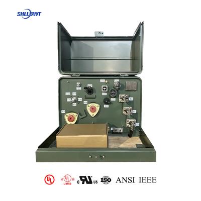 China 125 KVA 12470V Medium Voltage Transformers ANSI IEEE Single Phase Pad Transformer for sale
