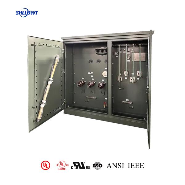 Quality 150kVA Three Phase Pad Mount Transformer Loop Feed Dual Power Pole 30KV for sale