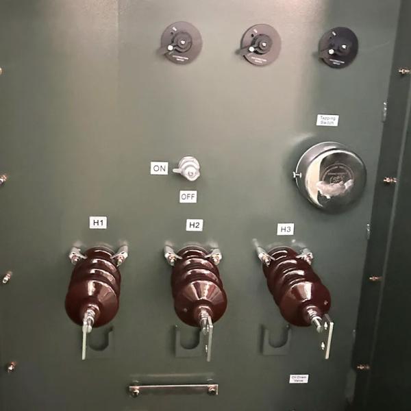 Quality 150kVA Three Phase Pad Mount Transformer Loop Feed Dual Power Pole 30KV for sale