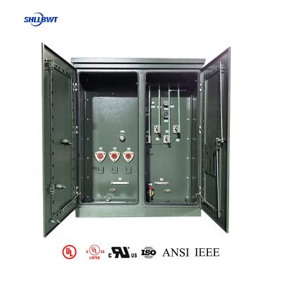 China 2400V 480V Three Phase Pad Mount Transformer 300kVA Low Noise For Residential for sale