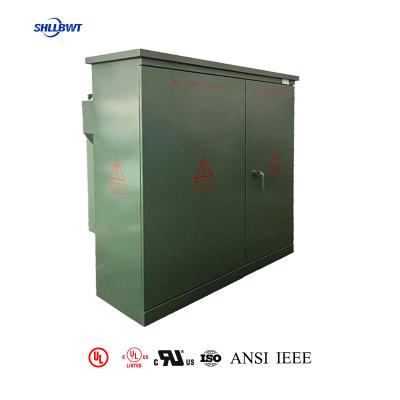 China ANSI C57 Residential Pad Mounted Transformer 750kVA Multi Protection Oil Filled for sale