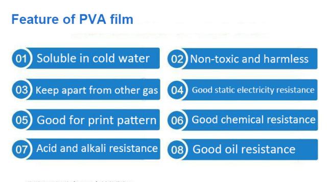 PVA film to produce imitation marble pva water soluble film packaging OEM