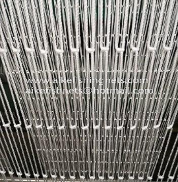 China 210d/42 polyester fishing Nets, single knot,blue color,use for Net cages,trawl nets,trammel nets,gill nets for sale