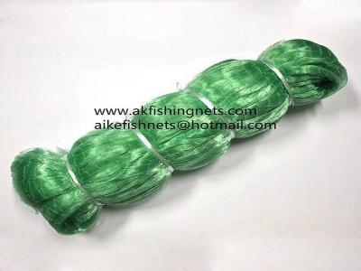 China High bresking strength Green Silk Nets for fishing, hot sale in European market,depthway,nylon twine selvage, for sale