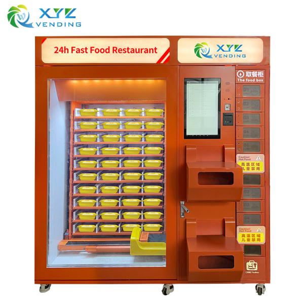 Quality Commercial Automatic Fast Food Box Lunch Bread Sandwiches Vending Machine Hot for sale