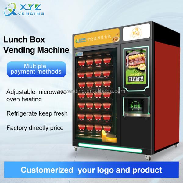 Quality Commercial Automatic Fast Food Box Lunch Bread Sandwiches Vending Machine Hot for sale