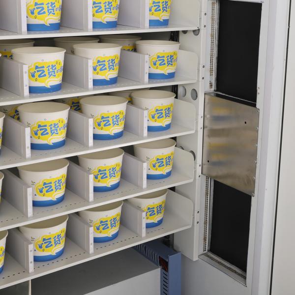 Quality Guandong New Design 55 Inch Touch Screen Xy Lift Noodle Vending Machine with Hot for sale