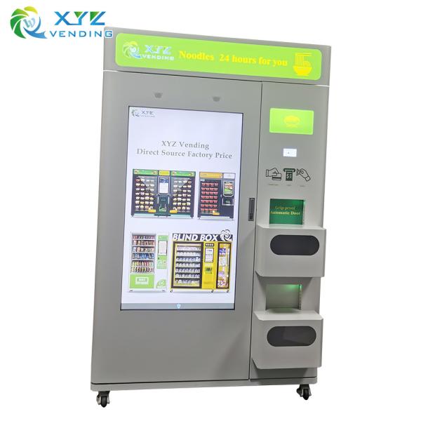 Quality Guandong New Design 55 Inch Touch Screen Xy Lift Noodle Vending Machine with Hot for sale