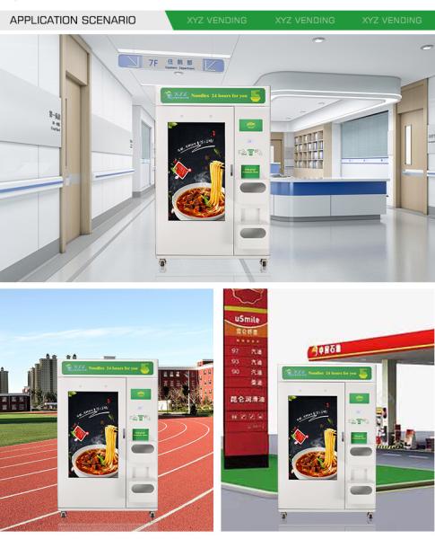 Quality New Design Restaurant Two Microwave Ovens Instant Hot Food Ramen Tea Vending for sale