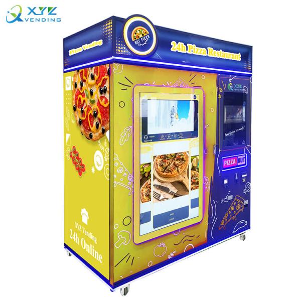 Quality New Business 32 Inch Touch Screen Xy Lift Heated Frozen Fast Food Vending Pizza for sale