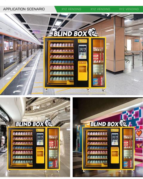 Quality Prizes Exchange Touch Screen with Letter Lighting Lucky Gift Blinds Box Vending for sale