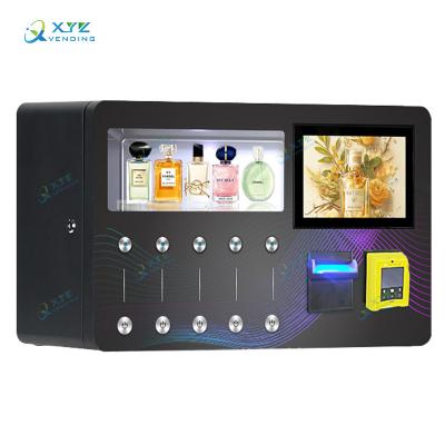 China XYZ Wall-mounted Automatic Small 5ml Cash Banknotes Coin Operated Credit Card Perfume Spraying Dispenser Vending Machine for sale