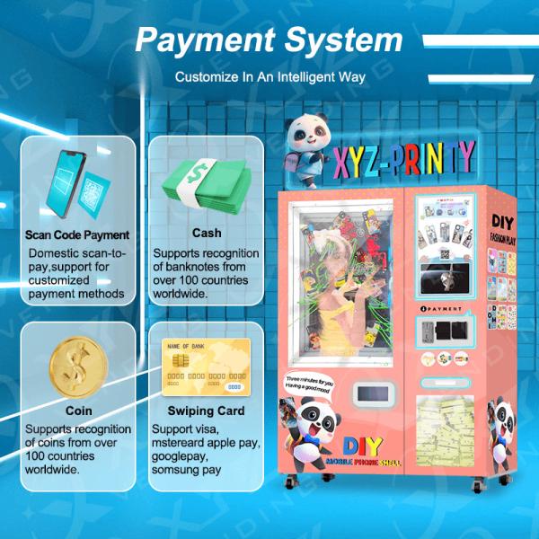 Quality 2025 Innovative Vending Machine Smart Phone Case Diy Printer Vending Machine for sale