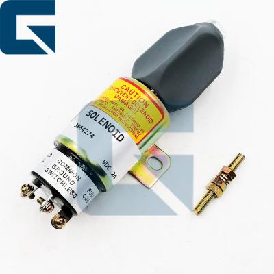 China 3864274 Válvula solenoide de apagado de 24 V para piezas eléctricas de excavadoras en venta
