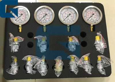 China Excavator Hydraulic Pressure Gauge / Hydraulic Brake Pressure Gas / Pressure Portable Test Kit for sale