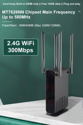 Cina Ha sbloccato 2 il router globale del eSIM delle porte Ethernet 300Mbps Wifi 4G in vendita