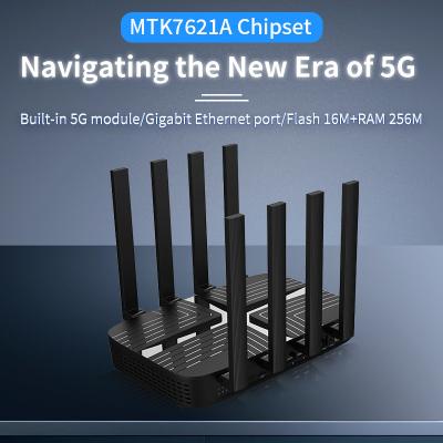 Cina Wireless 5G LTE WiFi Router Dual Band M.2 Slot AX1800 Openwrt Modem Sim Card in vendita