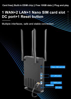 Cina Router hotspot Wi-Fi 4G globali universali Router eSim Card 3G 4G LTE WiFi con dati gratuiti da 10 GB in vendita