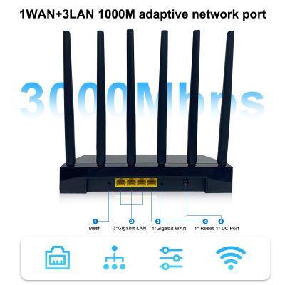 Cina router dell'interno della radio del punto di accesso IEEE802.11AX Wifi 6 di Wifi di punto caldo di 3000Mbps WiFi6 in vendita