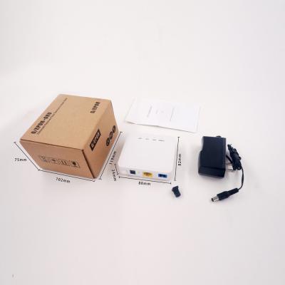 China Ontario óptico del LAN Gpon Onu del puerto RJ45 1GE de la fibra plástica del recinto en venta