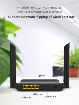 Cina router del modem 300mbps Dual Sim 4g di Openwrt di punto caldo di 2.4ghz MT7628NN in vendita