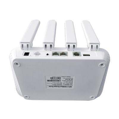 China Dualband Mesh Wifi 6 Router Unlock IPQ6000 Chipset 802.11AX White Color Plastic Case en venta