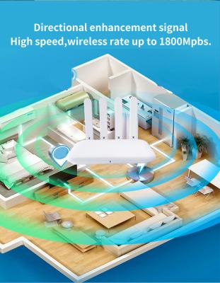 China 1800Mbps Mesh Wifi 6 de Router Openwrt van de Router802.11ax Wifi 128MB Flits 10/100/1000Mbps Te koop
