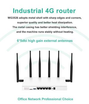 Cina Router a due bande senza fili DC12V ad alta velocità 2.5A di 4G LTE con la funzione di QoS VPN della parete refrattaria in vendita