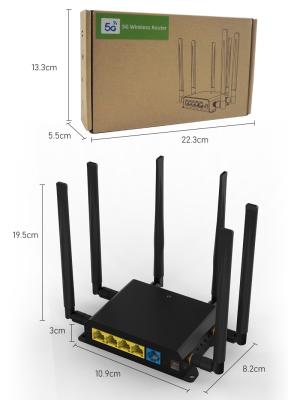 Cina Small Size 5G CPE Router OpenWRT 2.4G 300Mbps 5G Wireless Router With SIM Slot in vendita