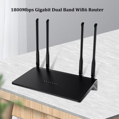China 1800Mbps 256MB WiFi 6 Mesh Router Smart Dual Band 5G für Spiel zu verkaufen