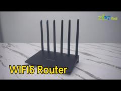 Wireless WIFI6 Router 1800Mbps IPQ600 CPU Plastic Black For Home