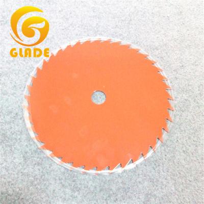 China Round Orange Brush Cutter Parts Cutter Blade Steel With 40 Teeth for sale