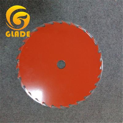 China 30 Teeth Round Orange Brush Cutter Blade Steel Garden Tools Spare Parts for sale