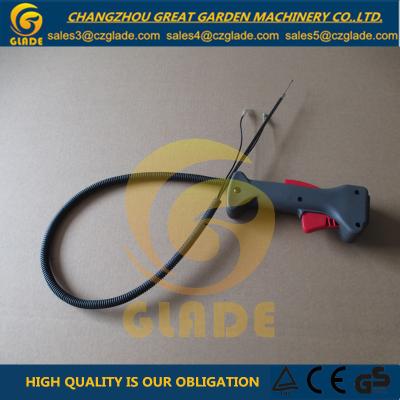 China Garden Market Grass Cutter Spare Parts Handle Assy With Throttle Cable Assy for sale