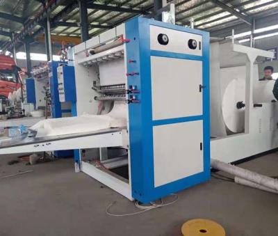 China Automatic V Type interfold Facial Face Tissue Paper Hand Towel Making Machine for sale