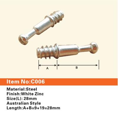 China C006 Furniture connecting fittings:Steel bolt for sale