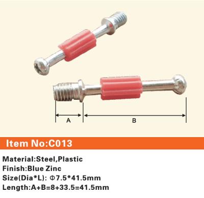 China C013  Furniture connecting fittings:Steel bolt for sale
