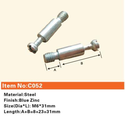China C052 Furniture connecting fittings:Steel bolt for sale