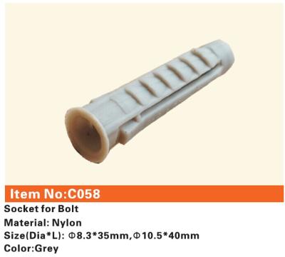 China C058   Furniture connecting fittings:socket for bolt for sale